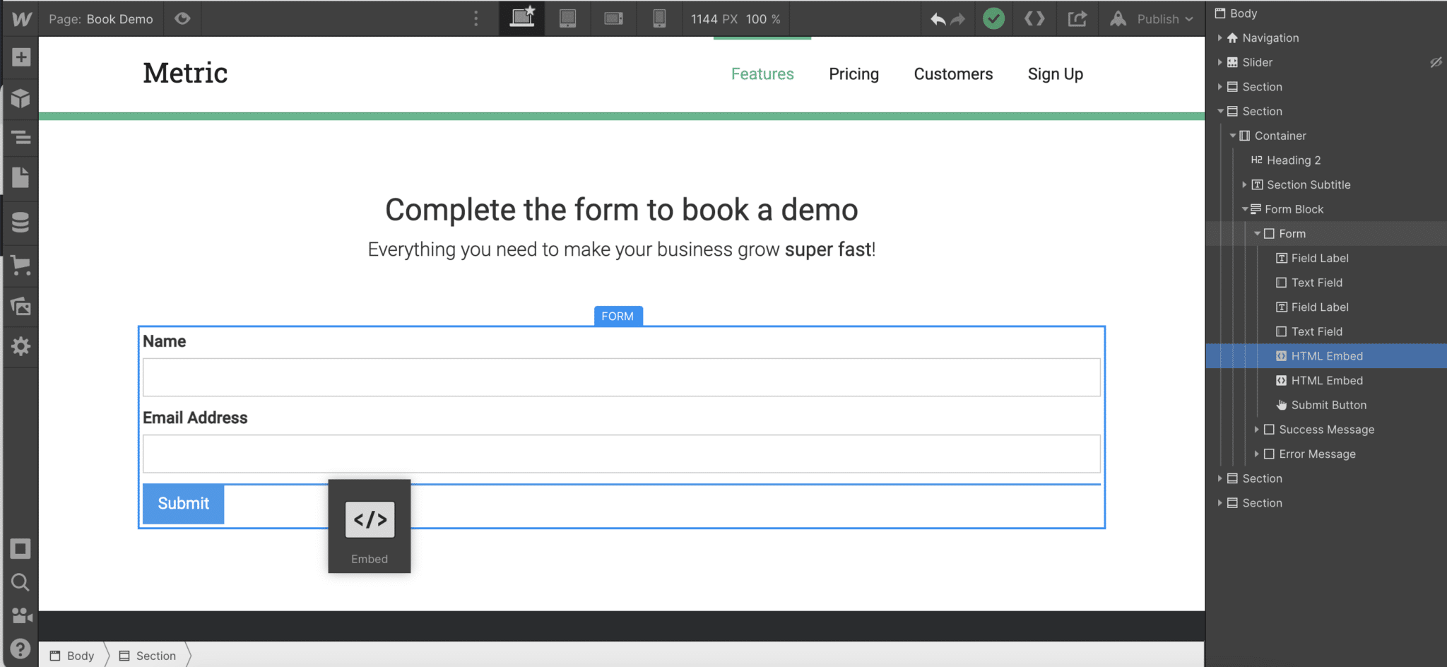 Adding Hidden Fields to Webflow | Attributer