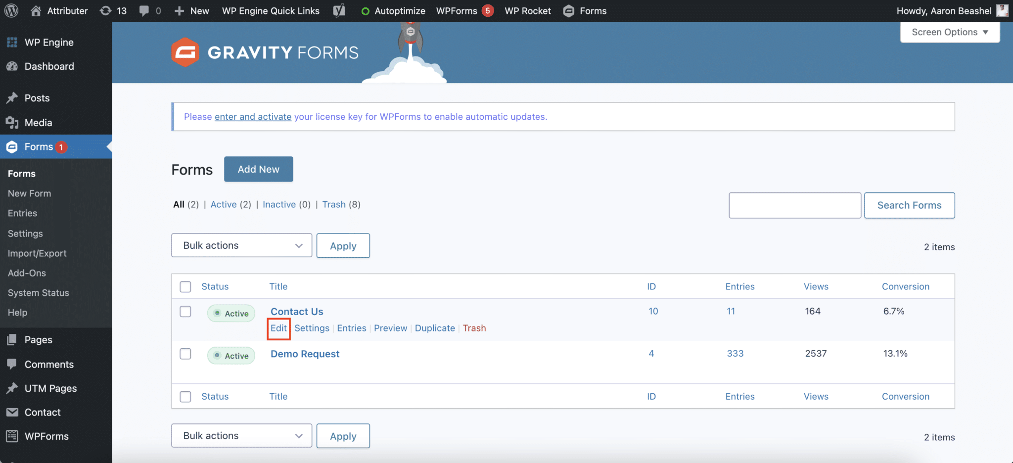 Add hidden fields to Gravity Forms | Attributer