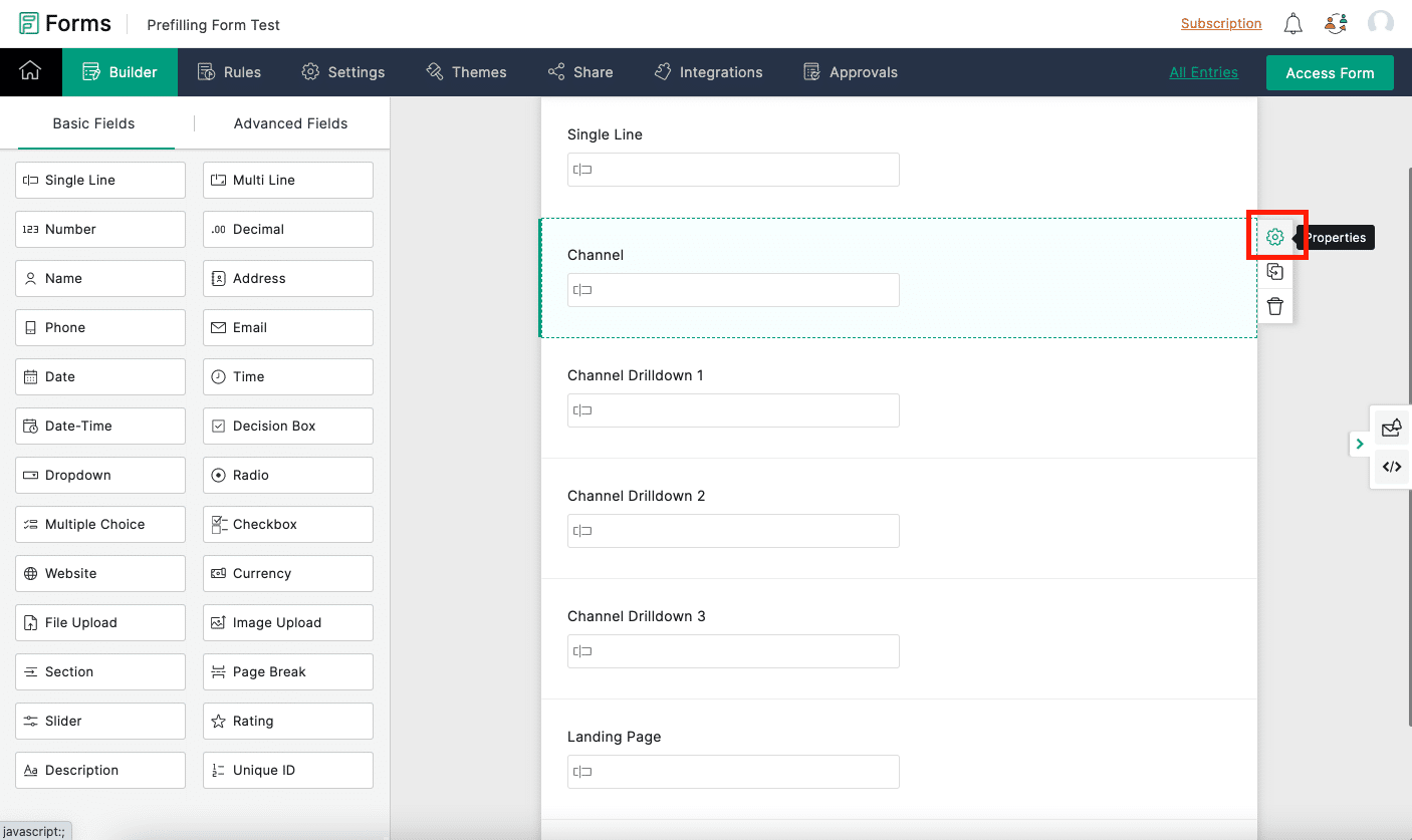Add hidden fields to Zoho Forms | Attributer