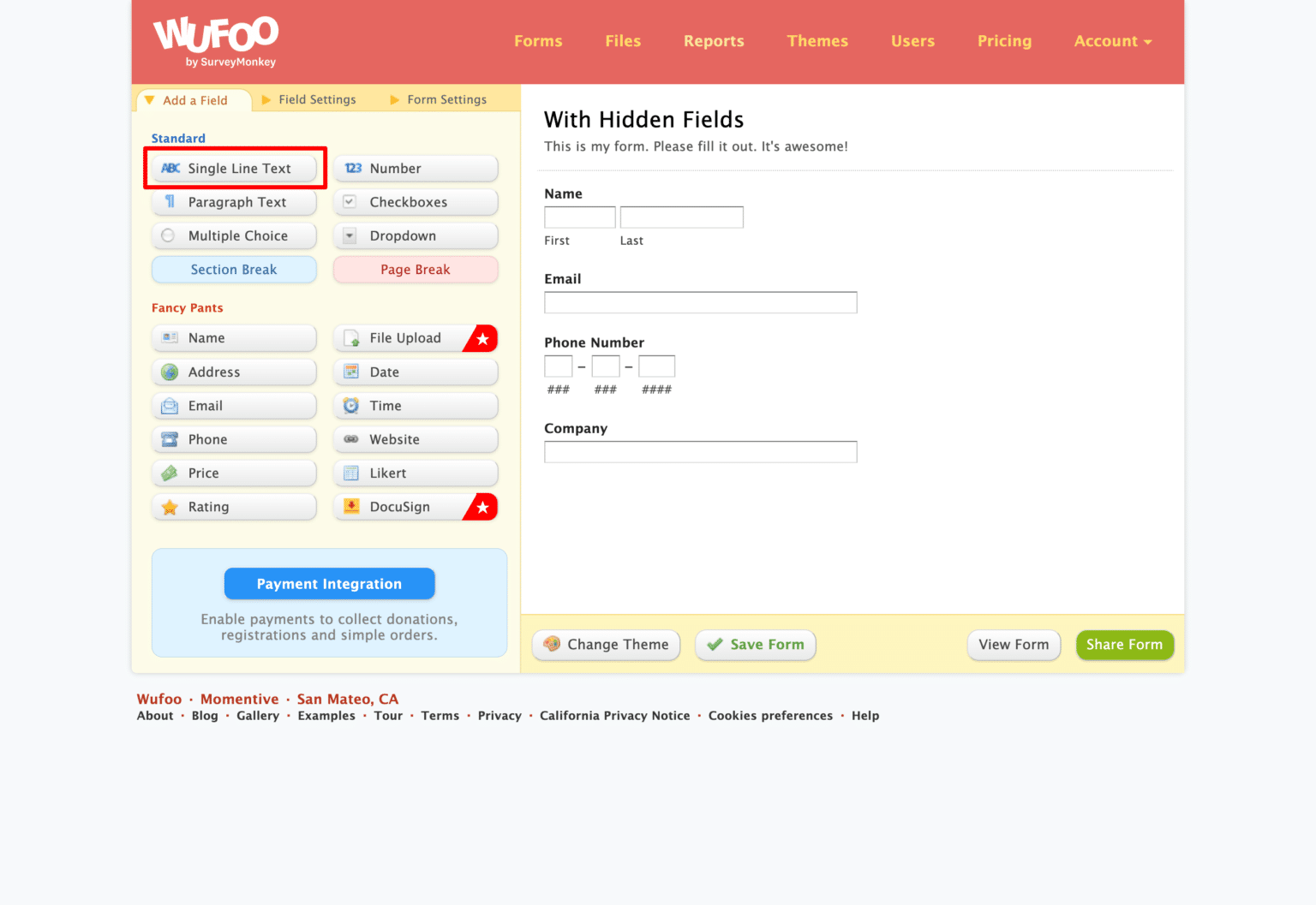 Add hidden fields to Wufoo forms | Attributer
