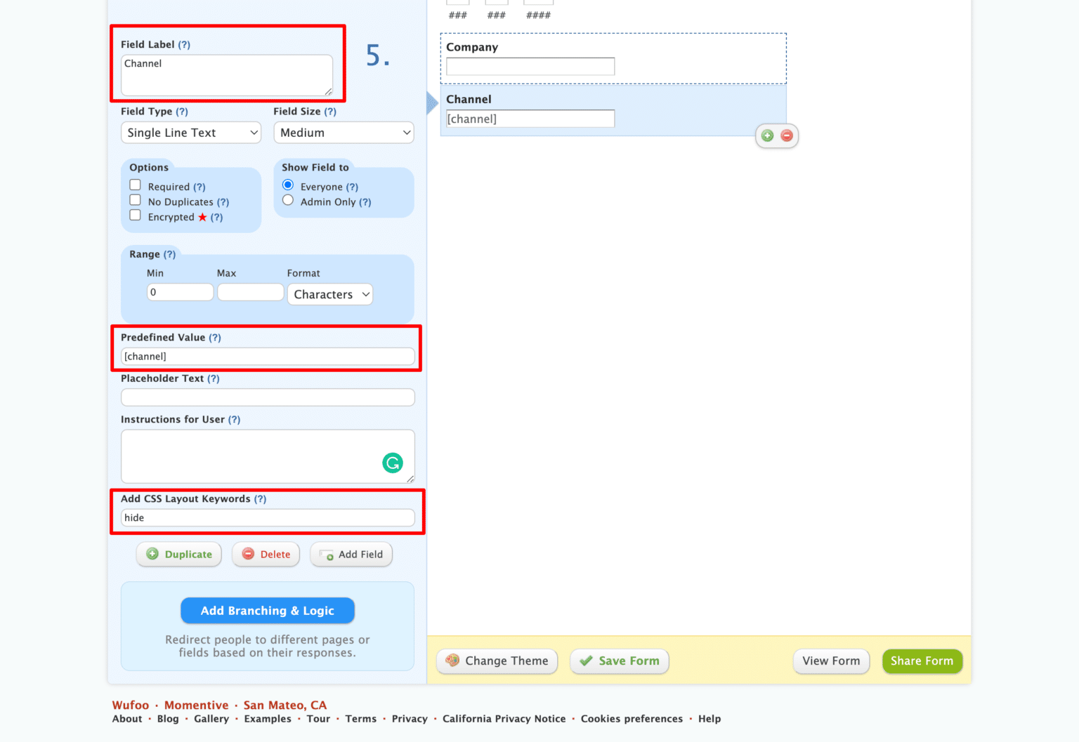 Add hidden fields to Wufoo forms | Attributer
