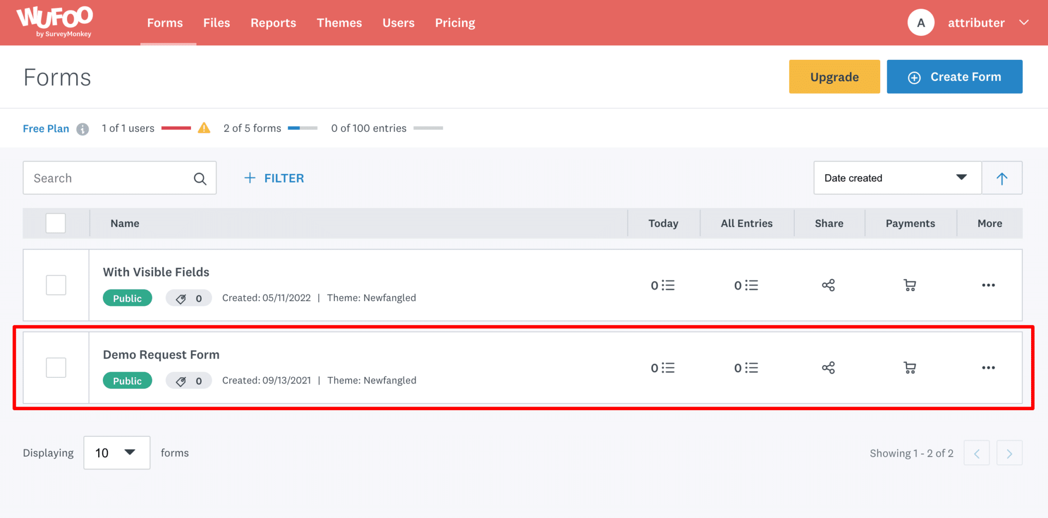 Add hidden fields to Wufoo forms | Attributer