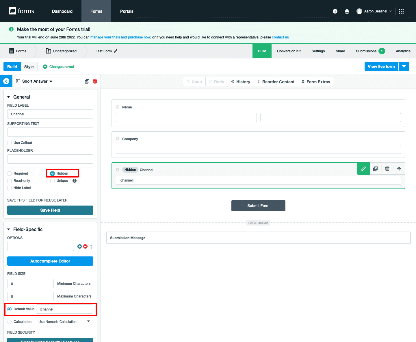 Add hidden fields to Formstack forms | Attributer