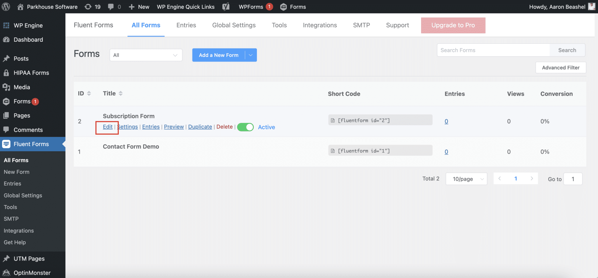 Add hidden fields to Fluent Forms | Attributer