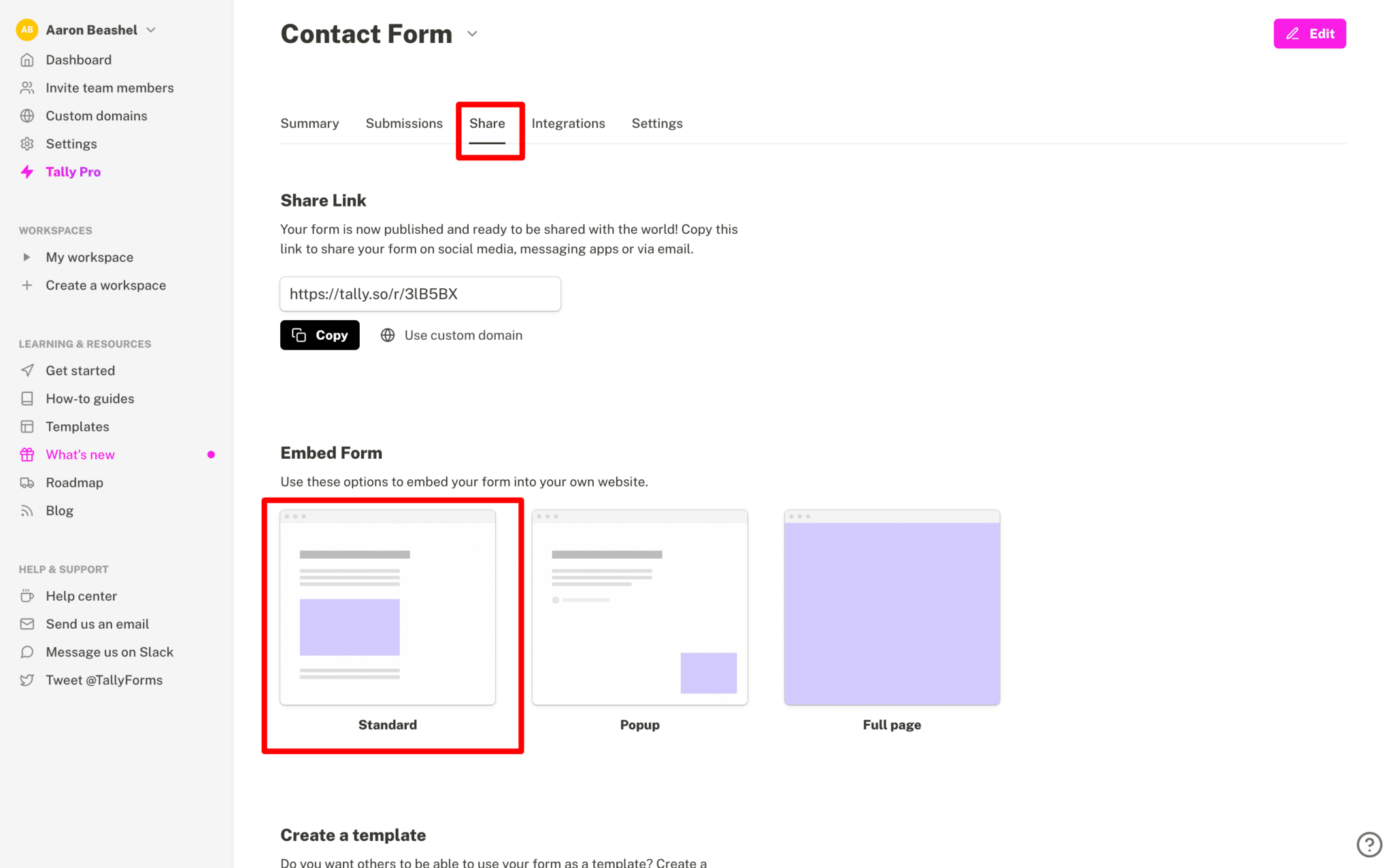 Add hidden fields to Tally Forms | Attributer