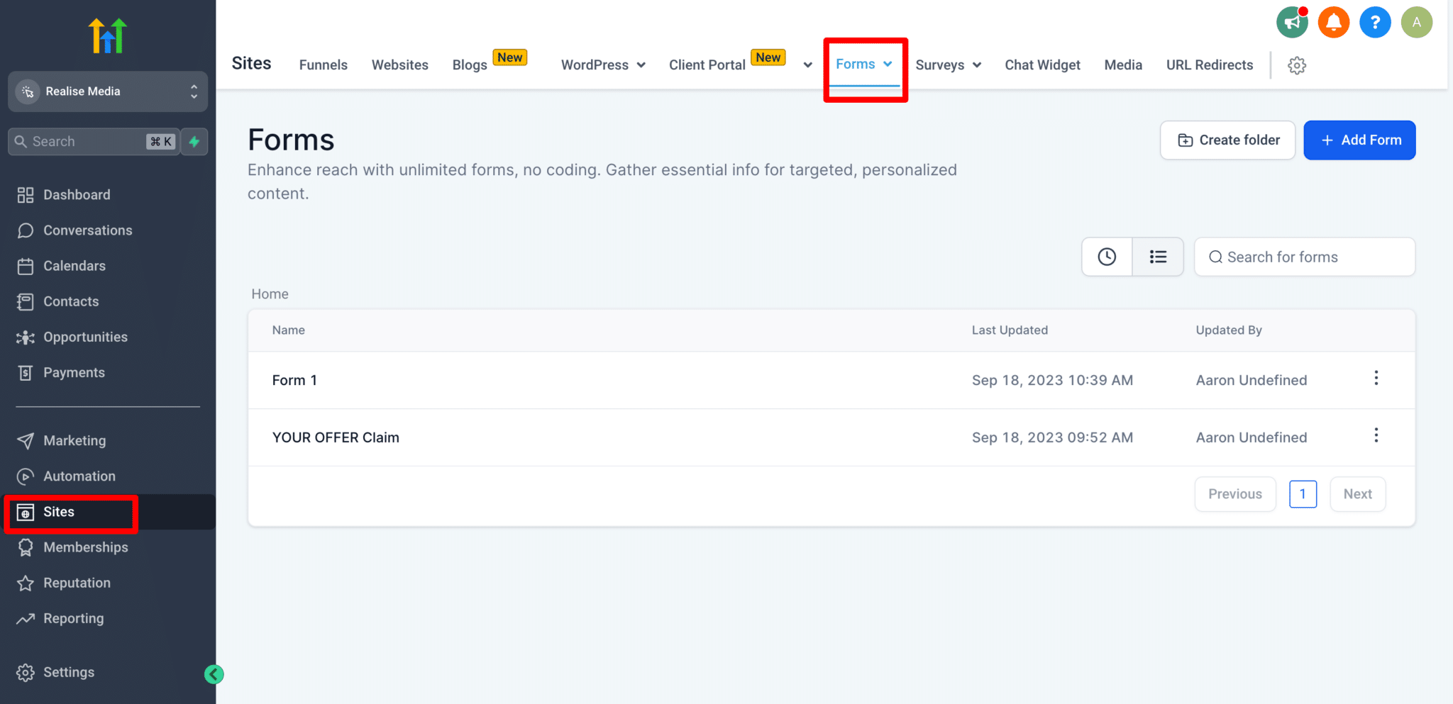Add hidden fields to GoHighLevel forms | Attributer