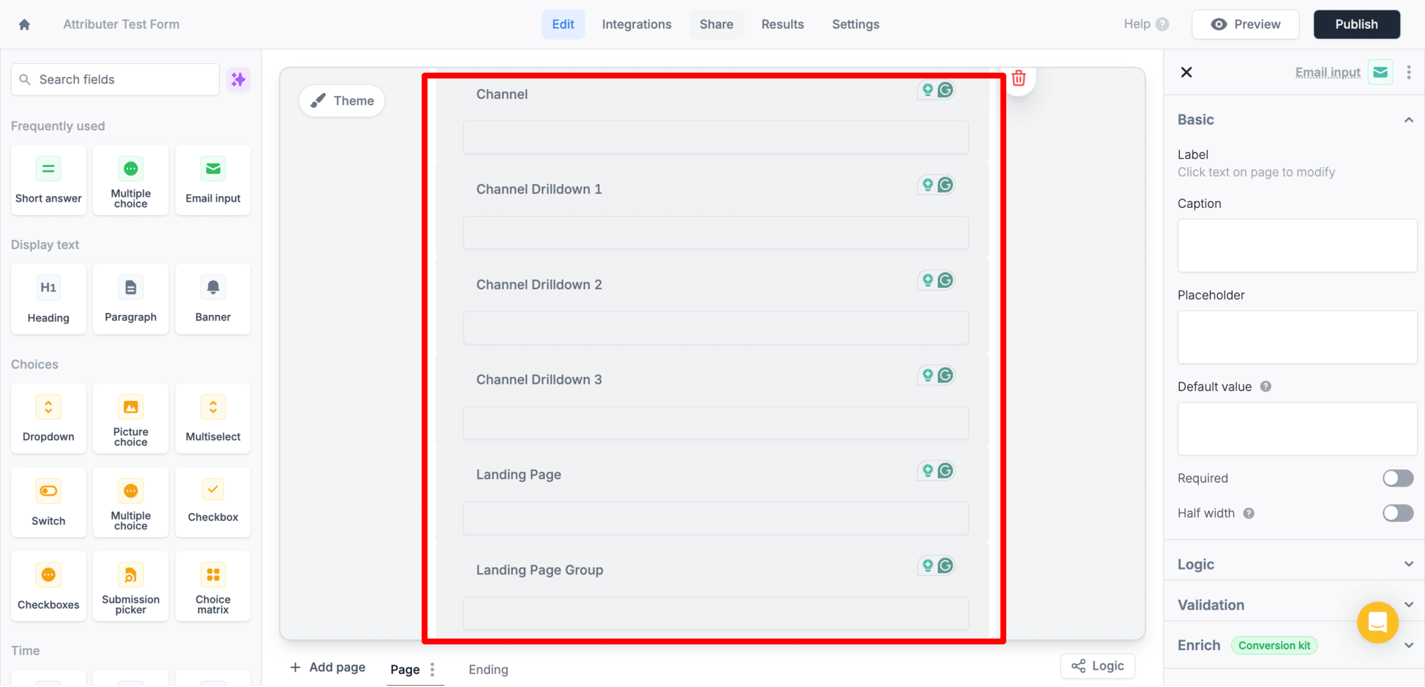 Add hidden fields to Fillout forms | Attributer